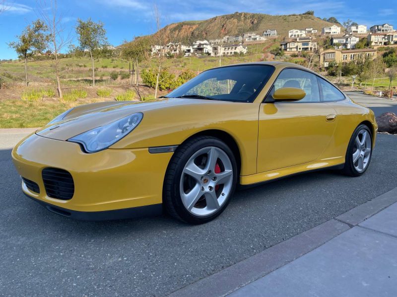 FirstFlatSix Alum! 49K-Mile Speed Yellow Porsche 996 4S 6sp
